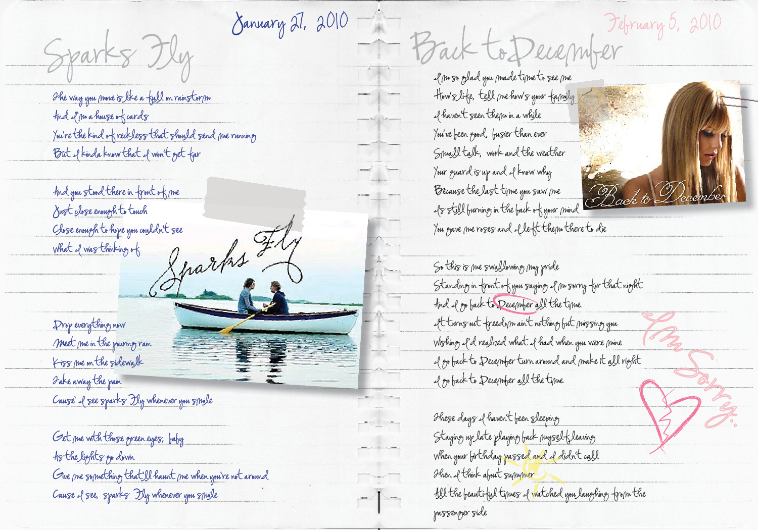 cdp design: Taylor Swift Cd Booklet