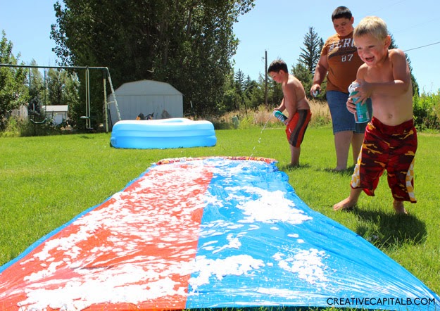 Capital B: Messy is Cool... Fun Slip n' Slide Ideas!