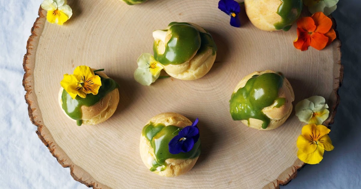 Miss Hangrypants: Lemon Curd Creme Puffs with Matcha White Chocolate ...