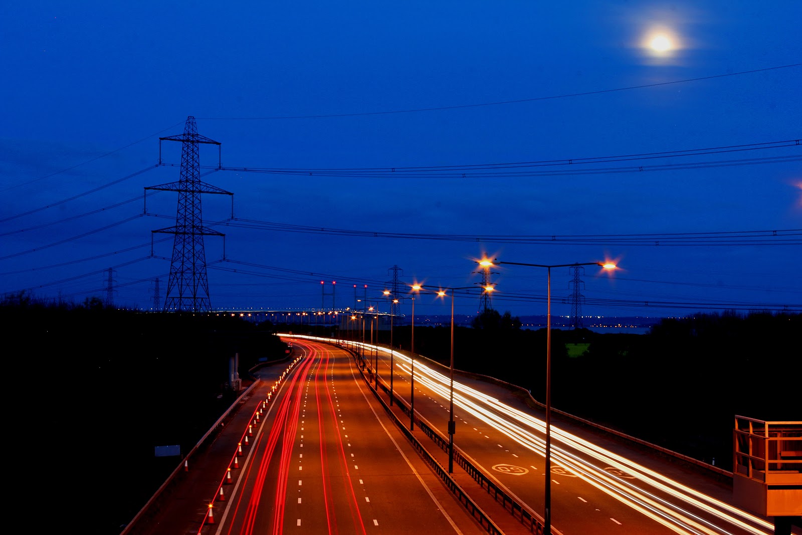 My photo's taken in and around the Forest of Dean: M4 MOTORWAY AT NIGHT