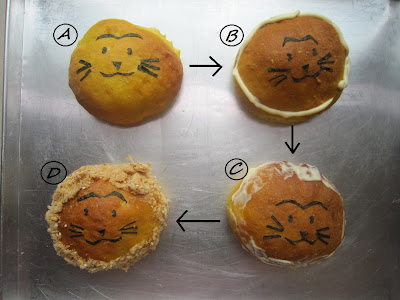 Honey Bee Sweets: Lion King Bread; Wholemeal Pumpkin Buns with Seaweed ...