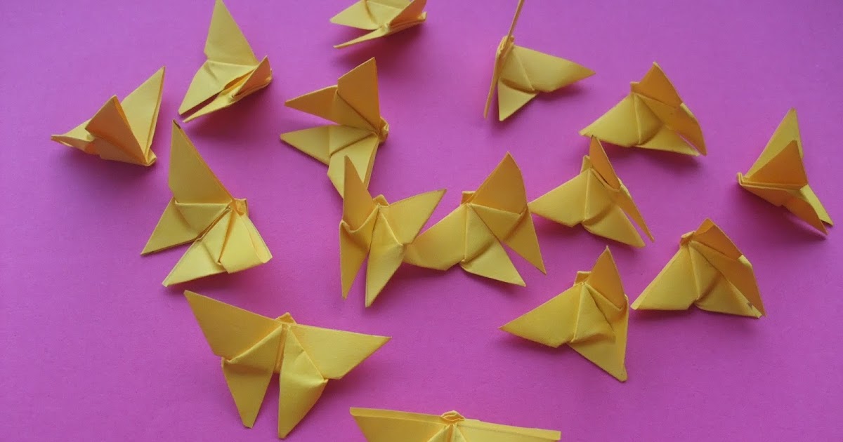 Life is Origami: Cum sa faci un fluture origami