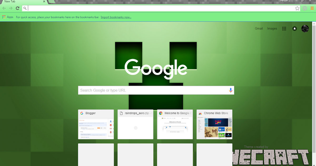 LegendCraft Main Blog: Minecraft Stone Theme for Chrome Download