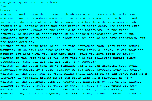 CRPG Adventures: MUD1: Wading In Once More