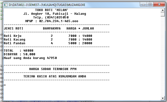 C++ Membuat Database Penjualan Roti Dan Reportnya - HMPS TI