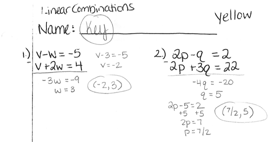 Grade 6 Math with Ms. Eringis : ALGEBRA ANSWERS TO RED, YELLOW, GREEN ...