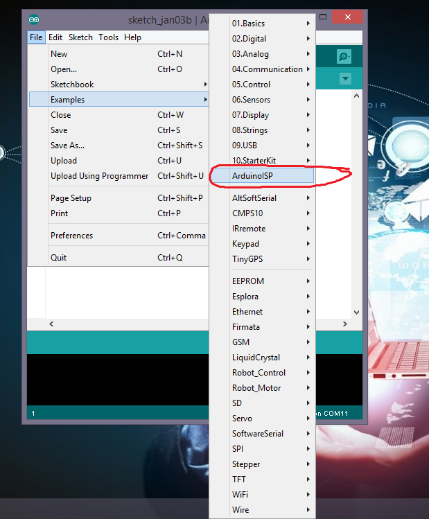 Arduino - Burn Bootloader