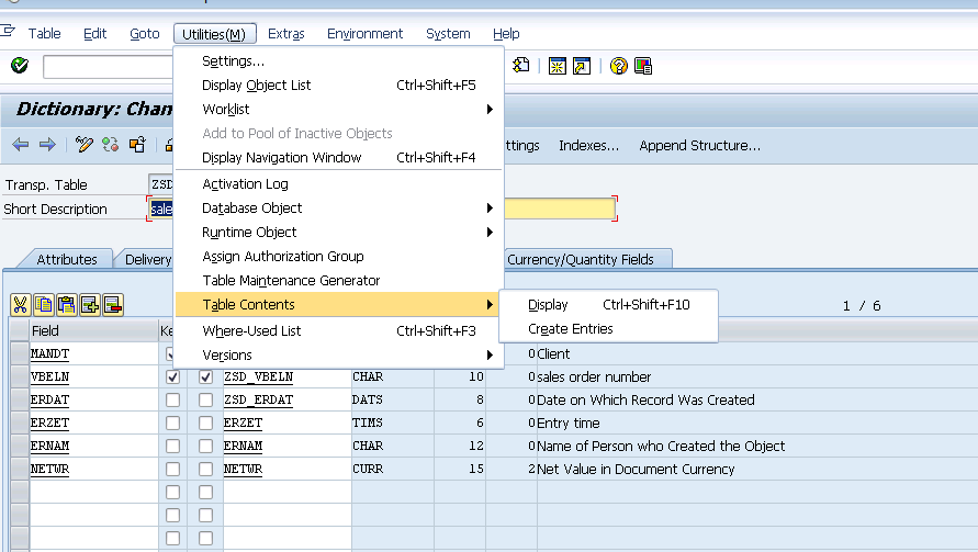 SAP TECH: Creating Transparent Master Table