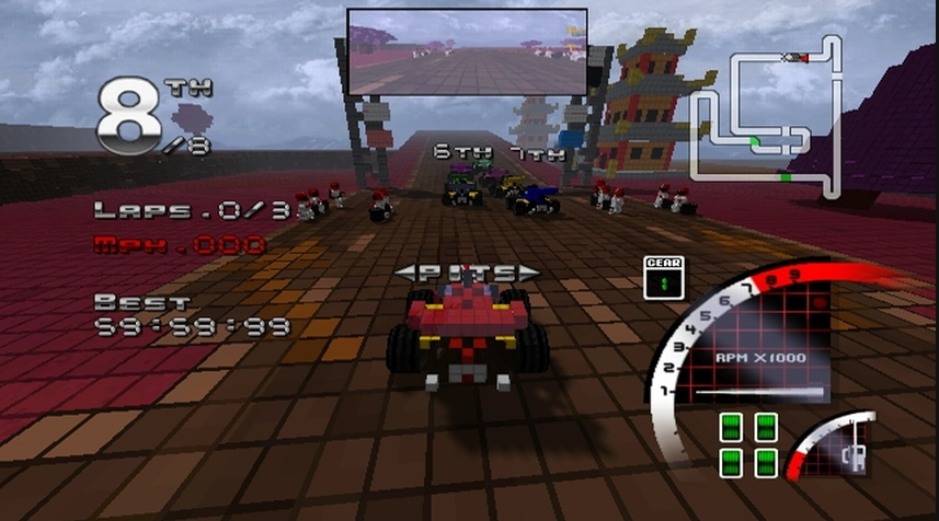 Imagens: 3D Pixel Racing | A Casa do Cogumelo