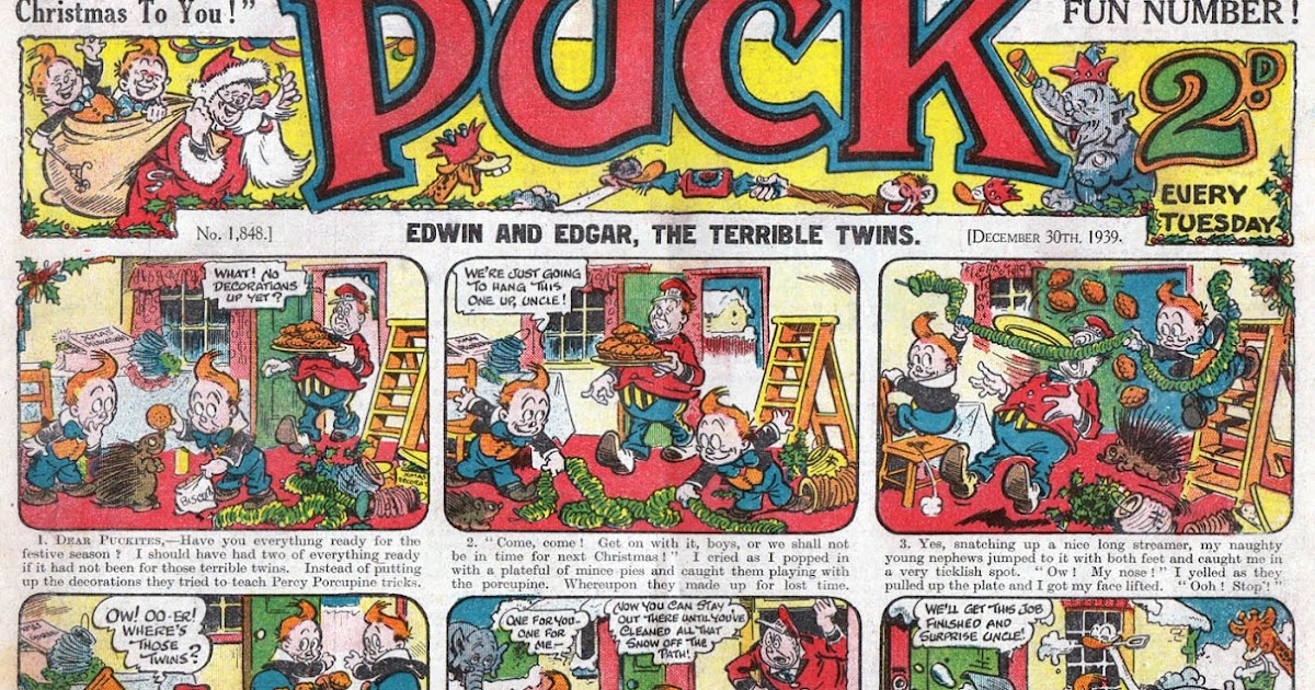 BLIMEY! The Blog of British Comics: The Christmas PUCK (1939)