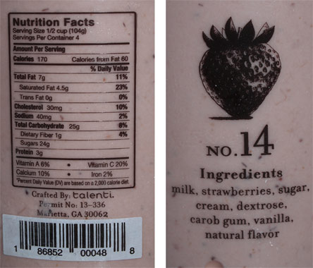 On Second Scoop: Ice Cream Reviews: Talenti Simply Strawberry Gelato ...