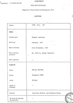 Walter Butler (c.1807-1870)- the life of a 'currency' lad born in the ...