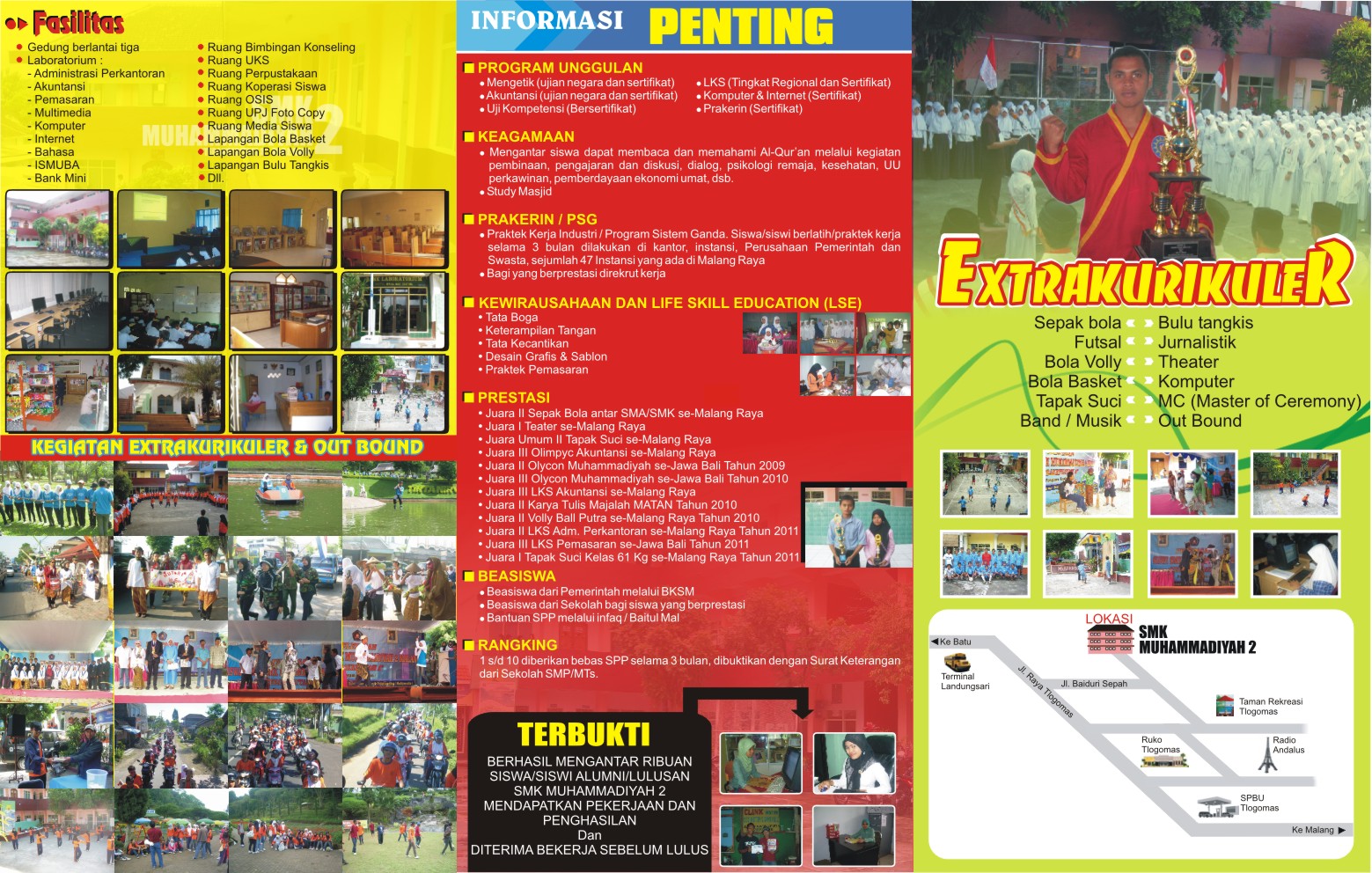 Desain brosur sekolah cdr - pergenerator