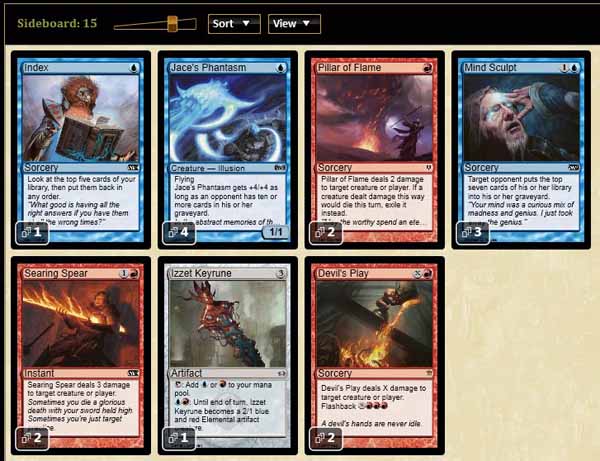 Magic the Gathering Adventures: Izzet Deck in Preparation for Gatecrash