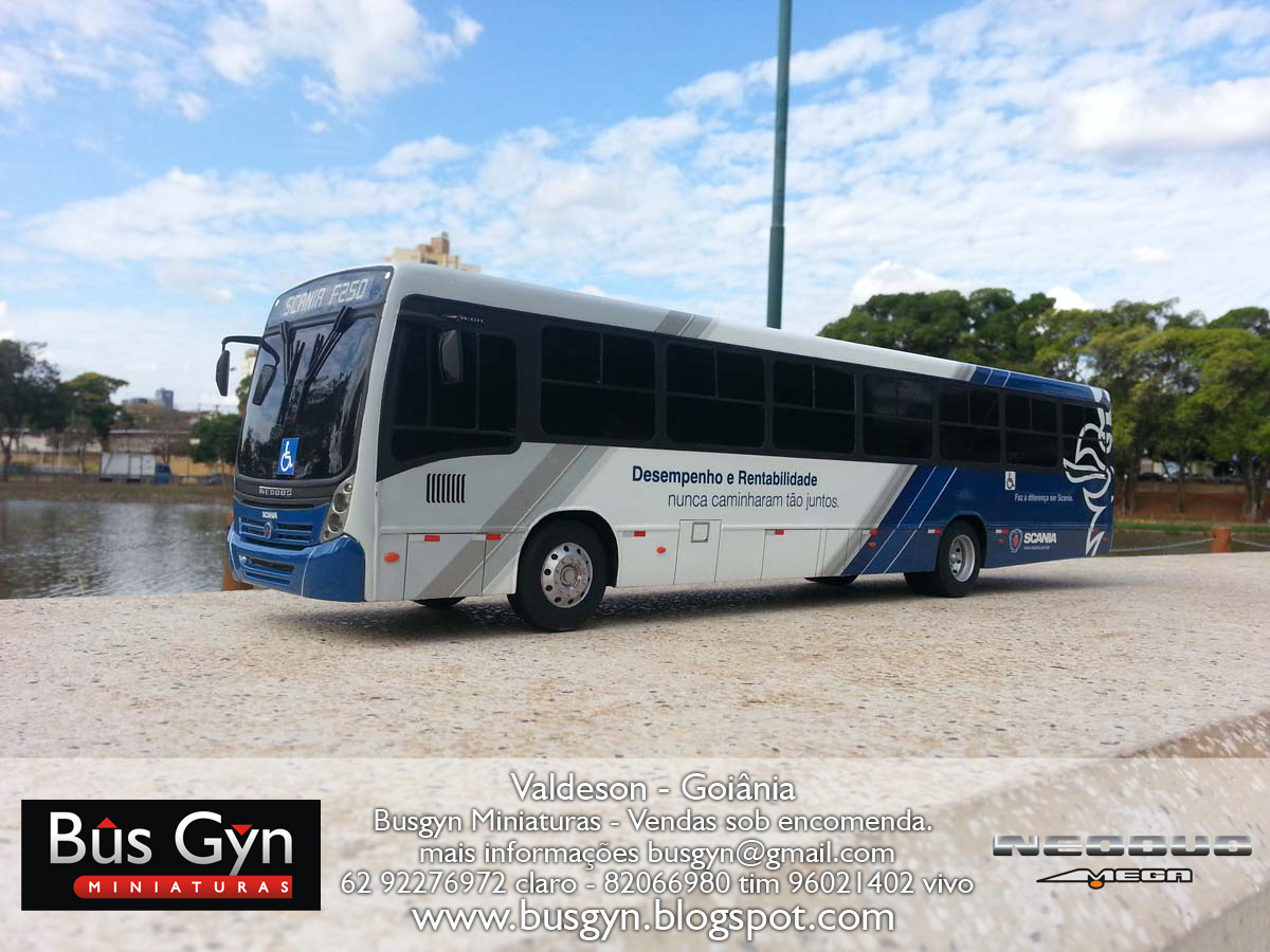 Busgyn Miniaturas: Miniatura Neobus Mega Scania F250