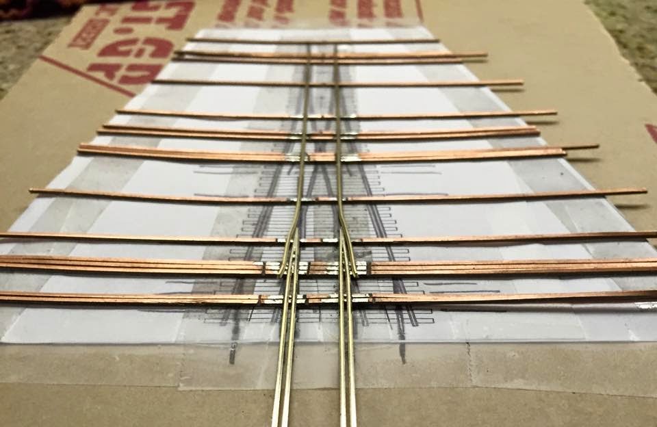 railnerd: Building the 3-way turnout