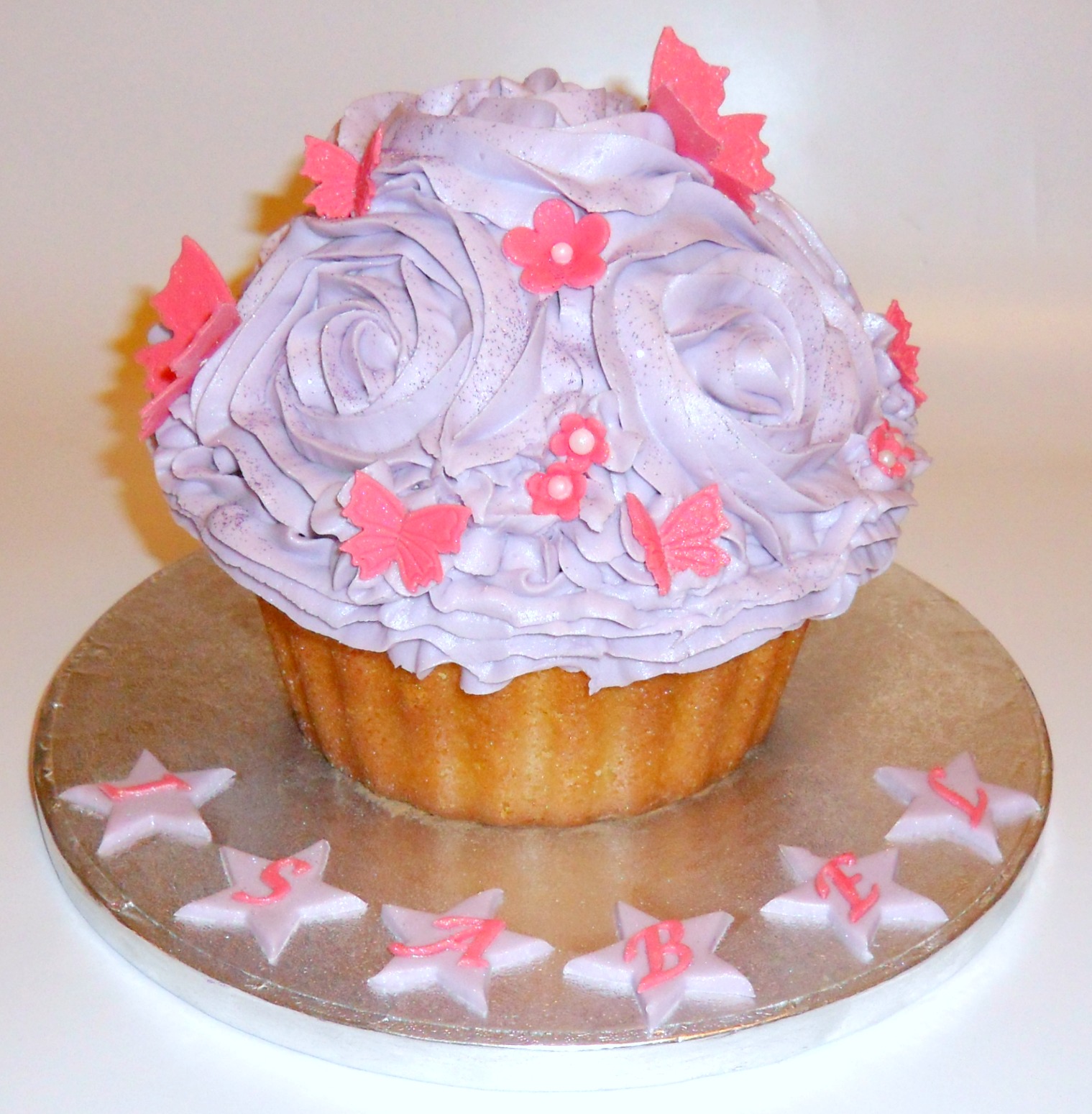 The Fondant Fairy: 6th Birthday Giant Cupcake