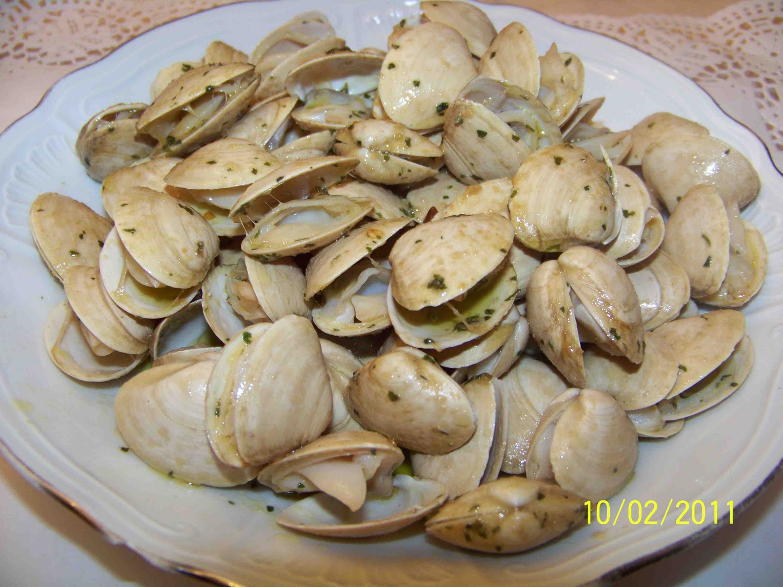 Culinaria y otras cosas: Almejas blancas