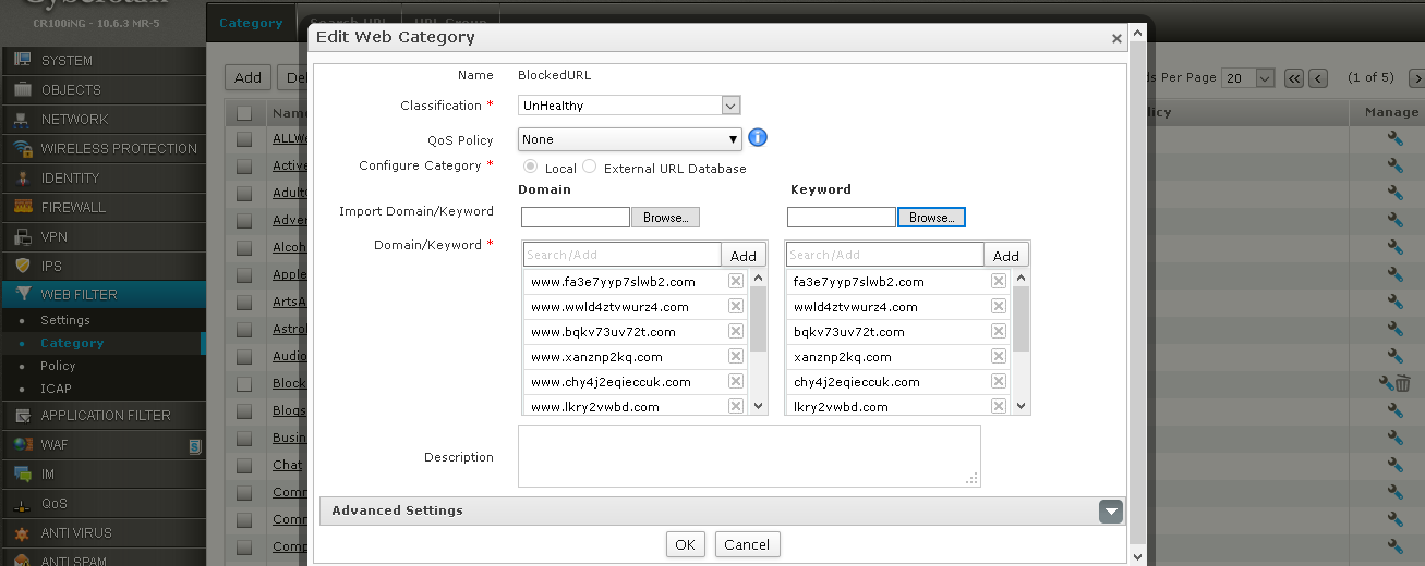 Introduction to Python : Cyberoam Firewall - How to block sites and url