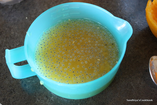 Sandhiya's Cookbook: Orange Juice with sabja seeds | Orange lemon juice ...
