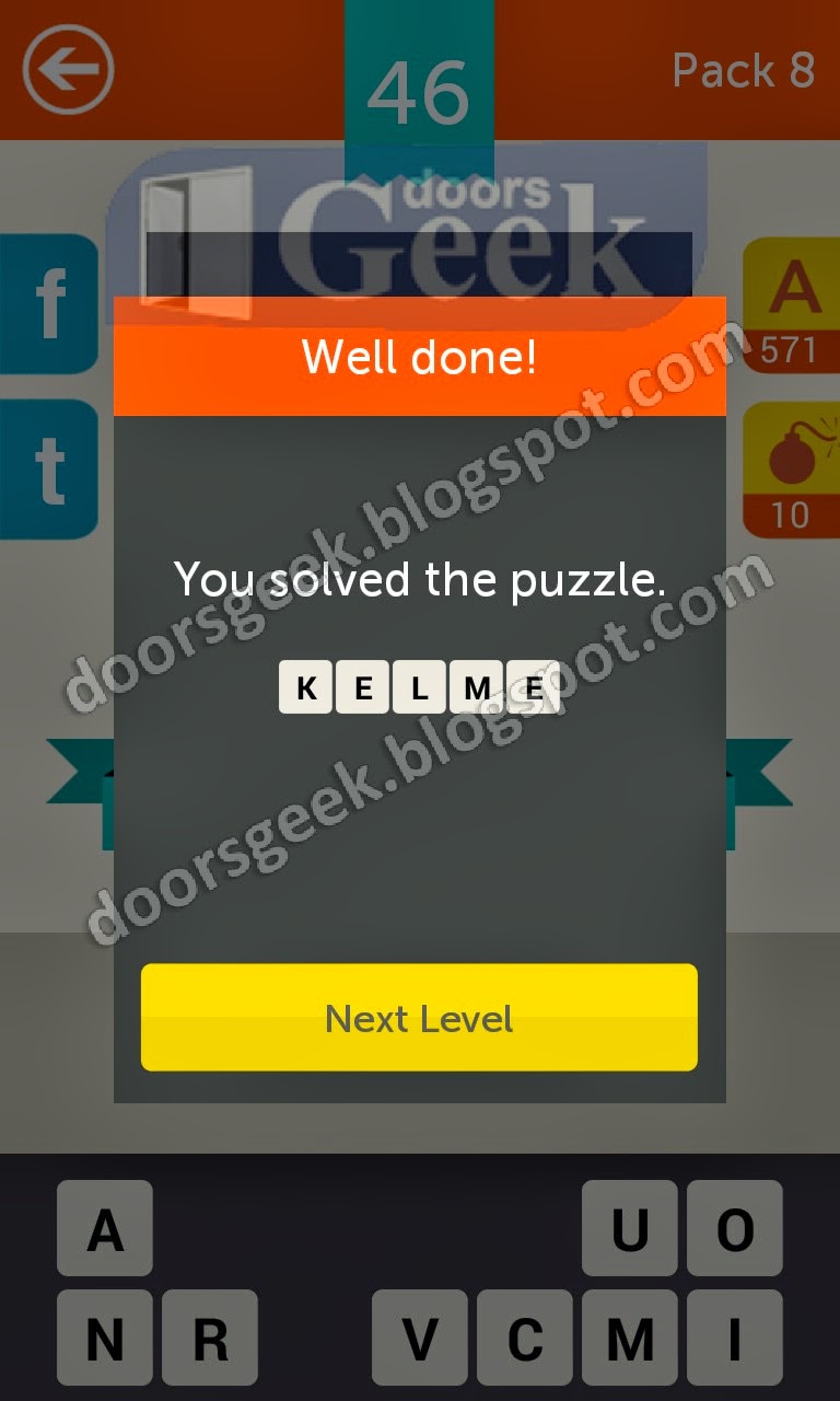 Mega Quiz [Pack 8] Level 46 ~ Doors Geek