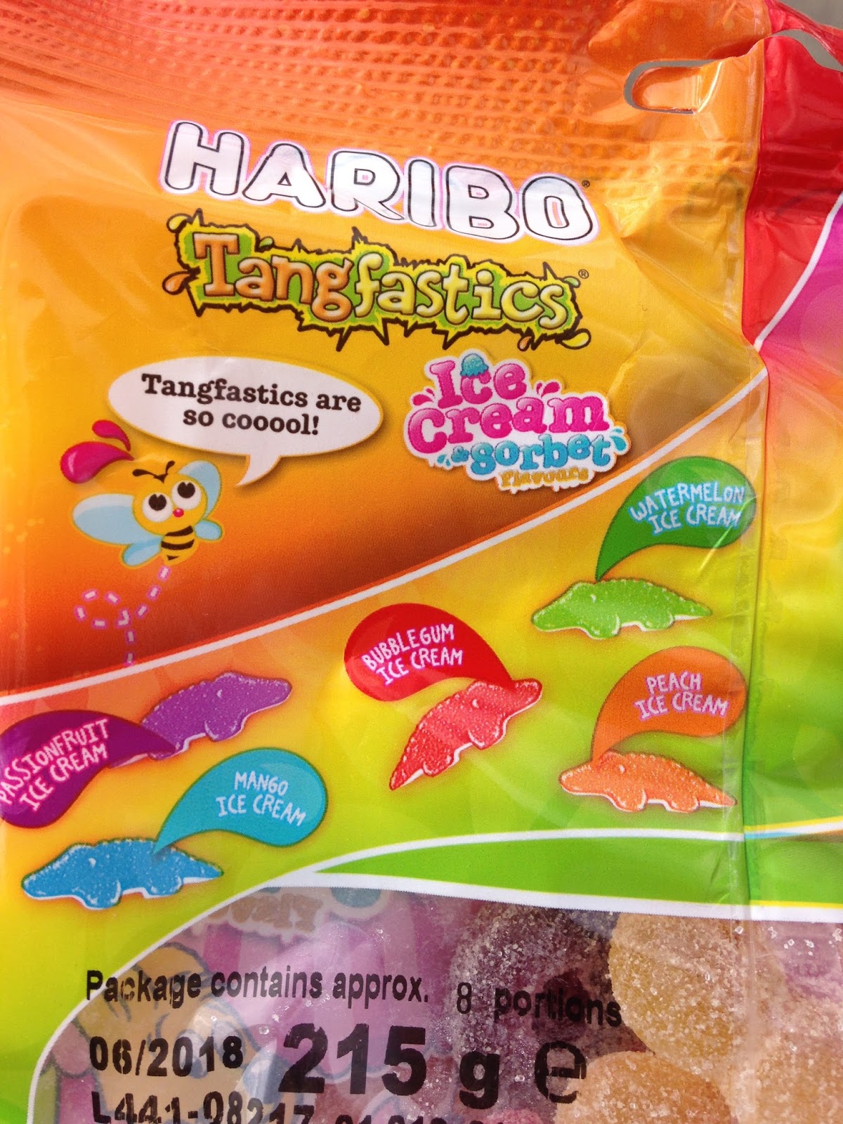 Haribo Tangfastics Summer Frenzy Ice Cream & Sorbet Flavours