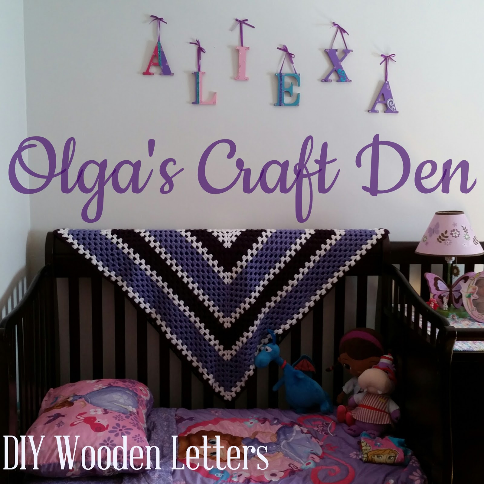 Olga's Craft Den: DIY Decorating Wooden Letters-