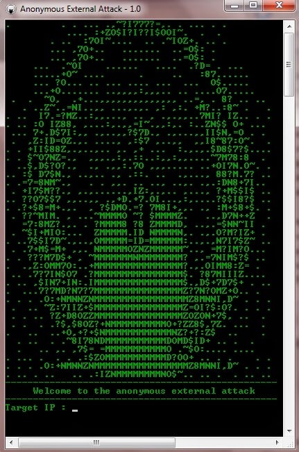 anda tinggal masukkan IP target, Packet size, dan