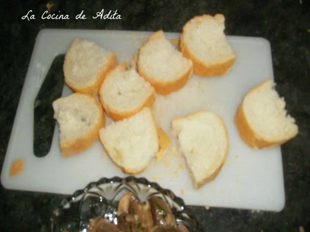 Tapa de champiñón, con alioli - La Cocina De adita