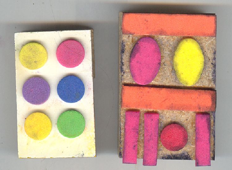 Lee's Mixed Media Madness: “Rubber” Stamps You Can Make Without Carving