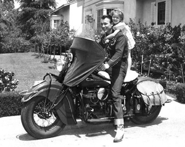 Just A Car Guy: Roy Rogers, 1958 magazine cover photo on a Harley, and ...