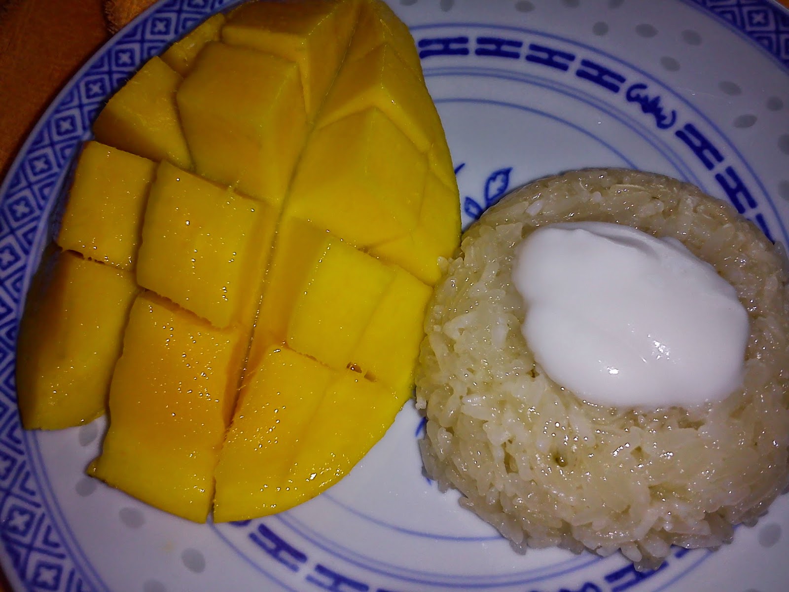 Cooking Pleasure: THAI MANGO GLUTINOUS RICE PUDDING [KHAO NGIAO]