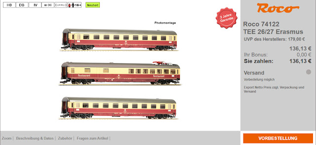 Roco 74122 TEE 26/27 Erasmus