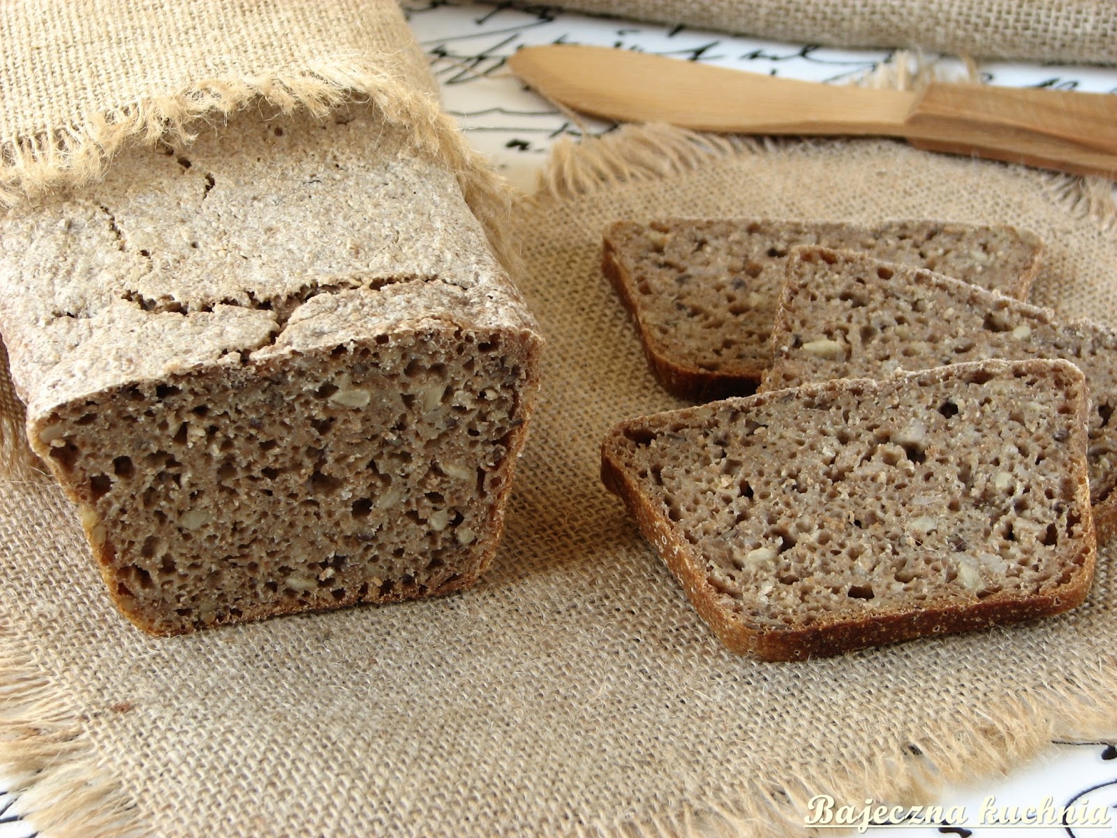Bajeczna Kuchnia: Chleb pełnoziarnisty orkiszowo-żytni