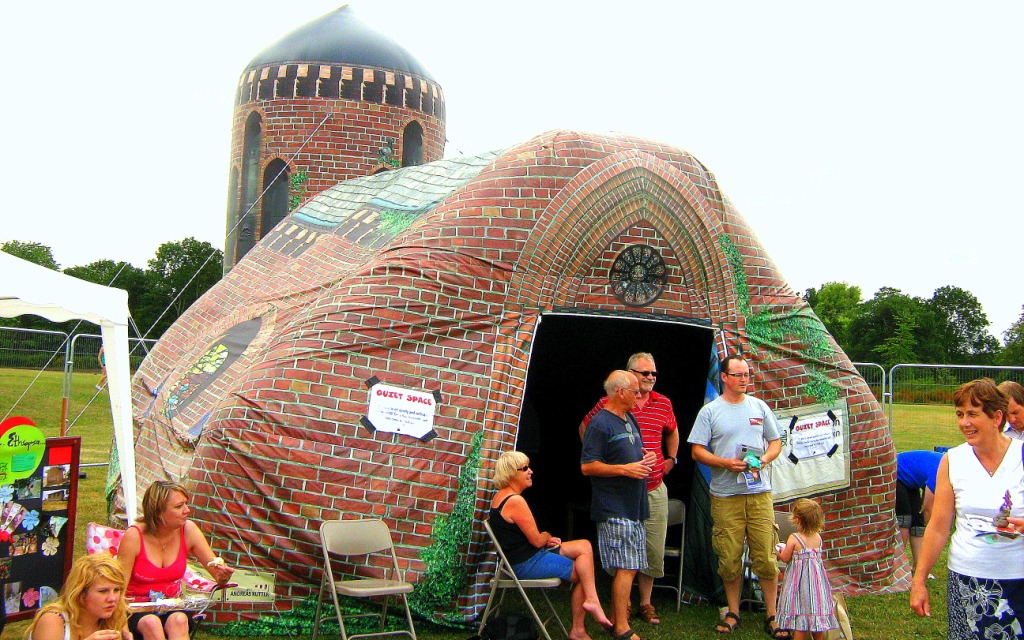Staffordshire Photo: Inflatable church