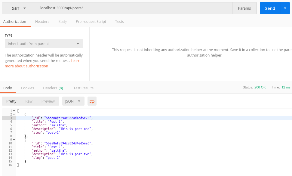 Create a REST API in Express and MongoDB