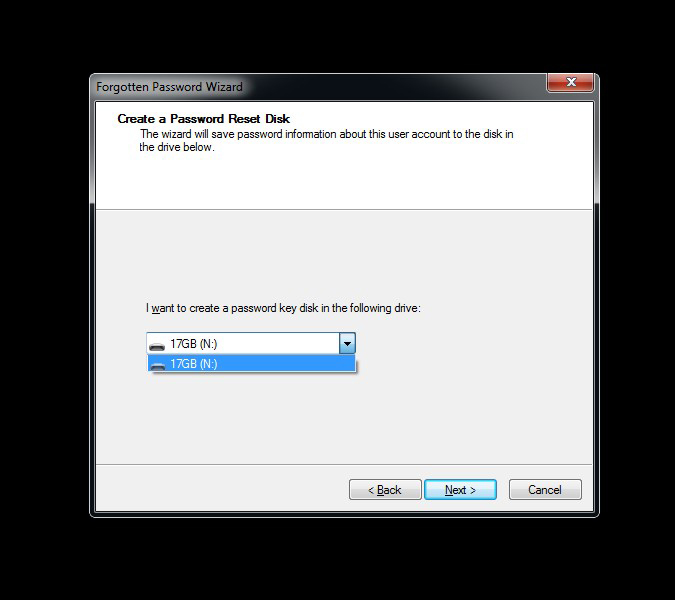 Request password reset