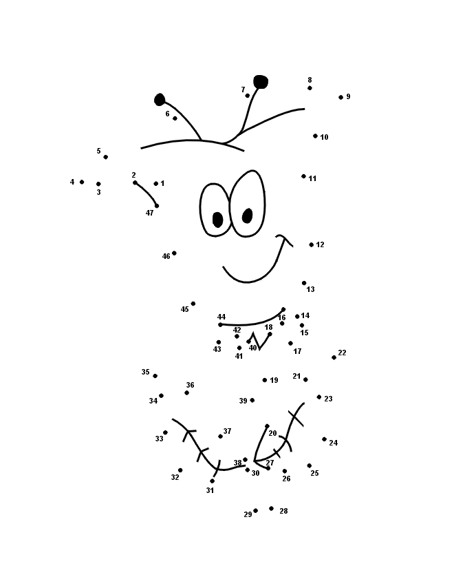 Jocuri pentru copii mari şi mici: Planşe şi fişe de colorat punctate