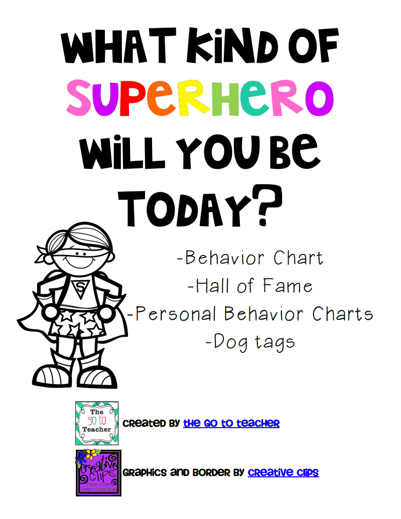 The Go To Teacher: Superheroes to the rescue!