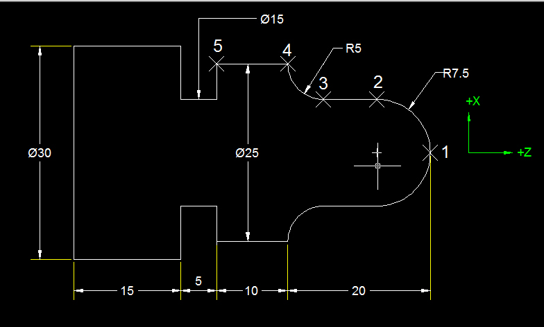 GJG CADCAM TUTORIAL: CNC PROGRAM (LINEAR,CIRCULAR AND GROOVING CYCLES)