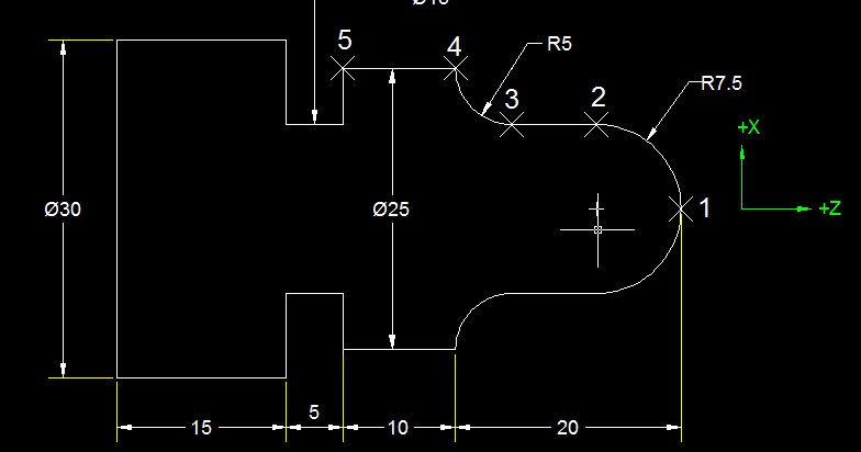 GJG CADCAM TUTORIAL: CNC PROGRAM (LINEAR,CIRCULAR AND GROOVING CYCLES)