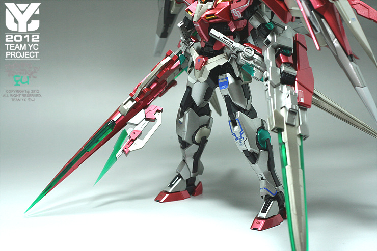 GUNDAM GUY: MG 1/100 00 Raiser - Custom Metallic Painted Build