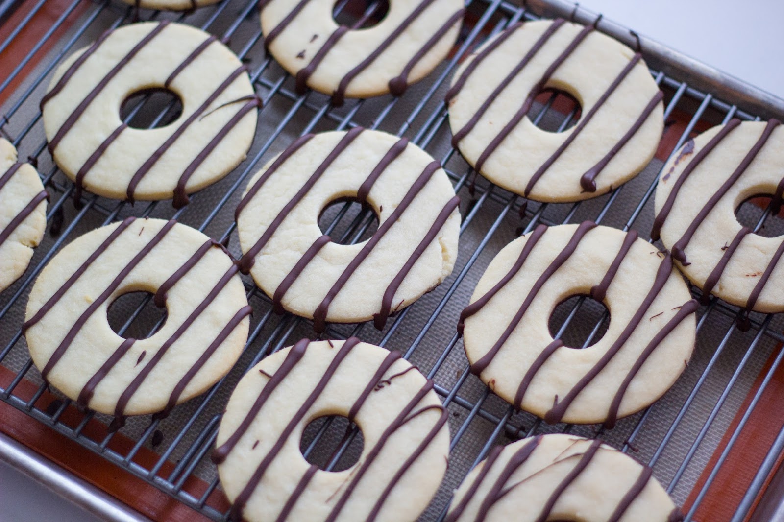 Dining with Danielle: "Fudge Striped" Shortbread Cookies