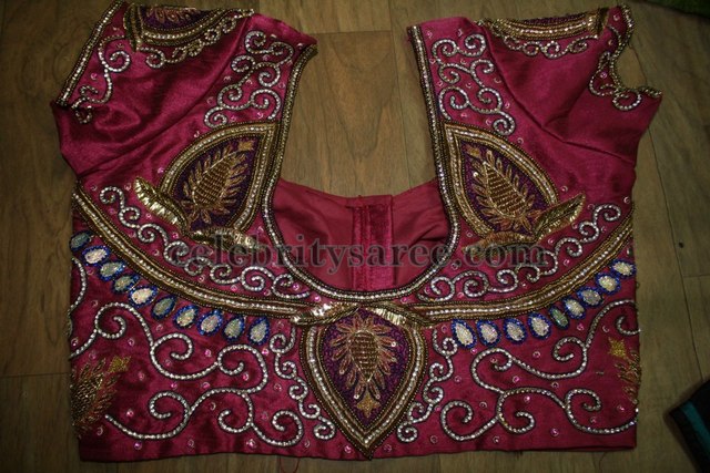 Embroidery Maggam Work Blouse Designs - Saree Blouse Patterns