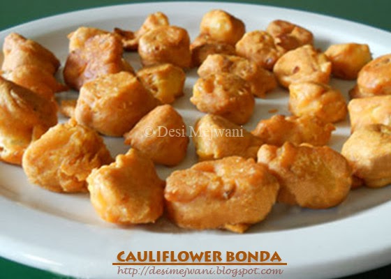 Cauliflower Bonda - Desi Mejwani