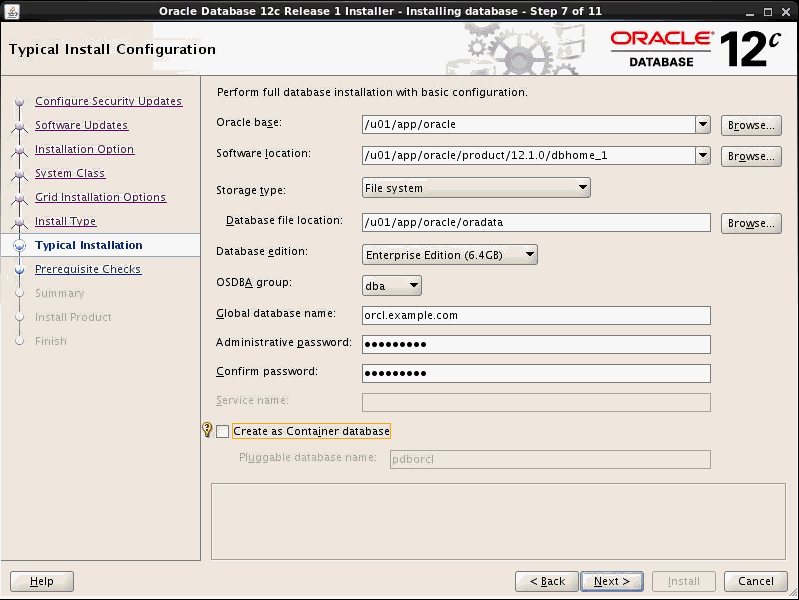 Dbahub Installing Oracle12c Software And Creating A Database On Linux