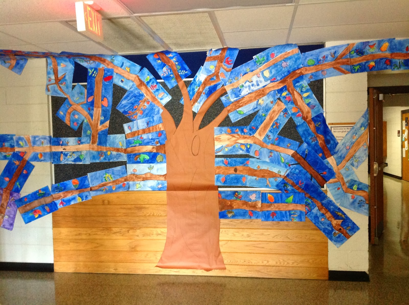 The Artsy Fartsy Art Room: 5th Grade Collaborative Trees