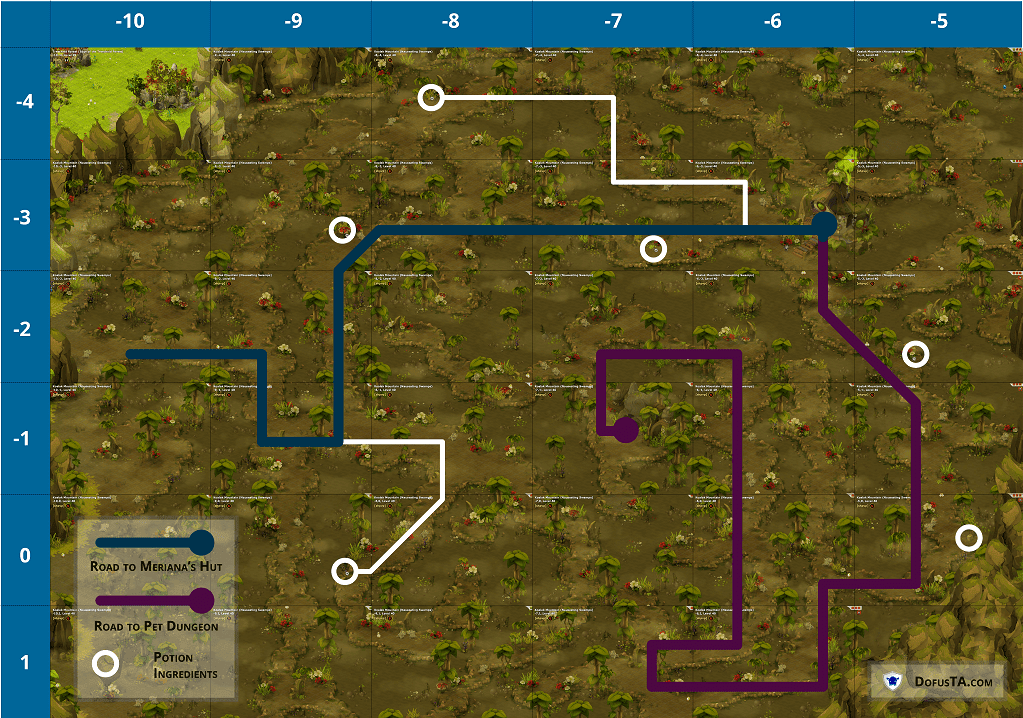 Gremio Le Mazzaquat: Ayudas para las misiones de los Dofus I. Mapas