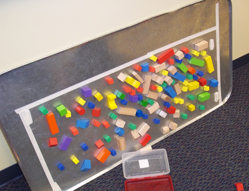 Brick by Brick: Blocks on Sticky Paper