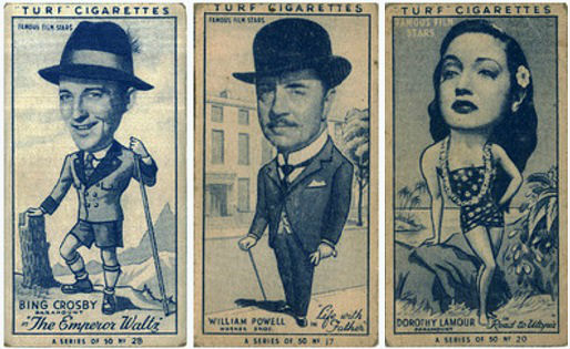 Turf Cigarette Cards - The Big Head Film Stars - Silver Scenes - A Blog ...